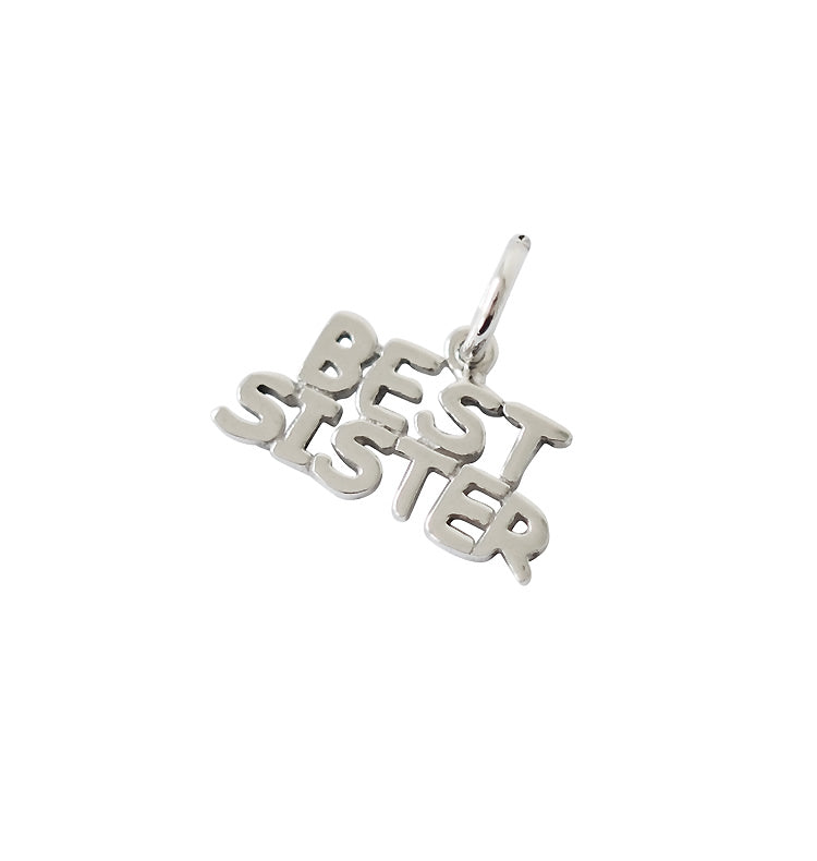 BEST SISTER charm 925 silver | WOS