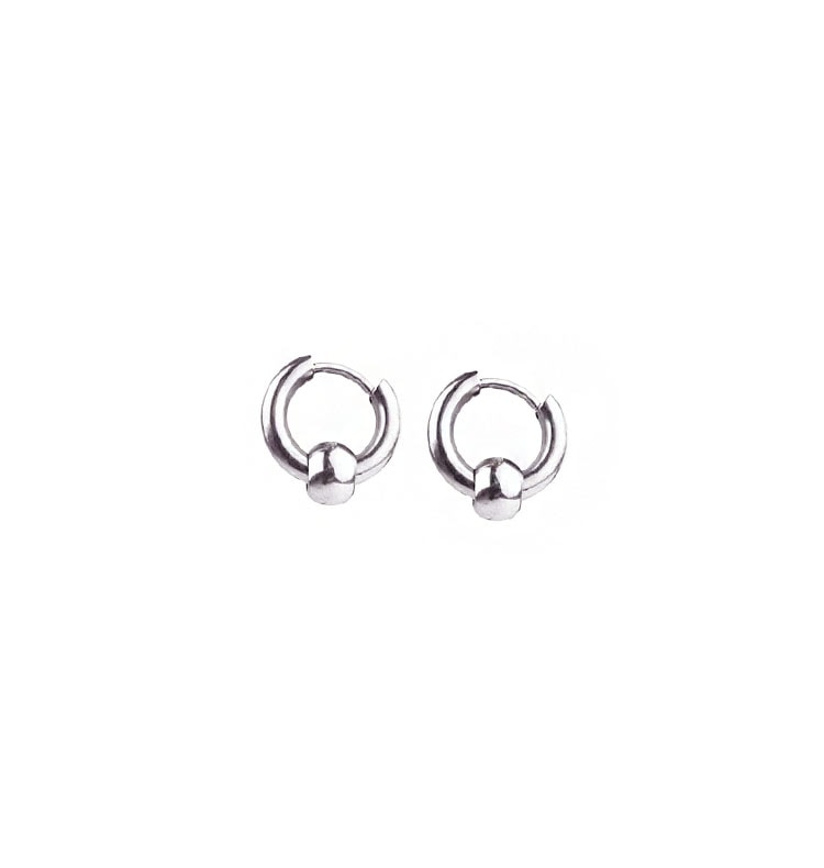 Drop hoops mini silver | WOS