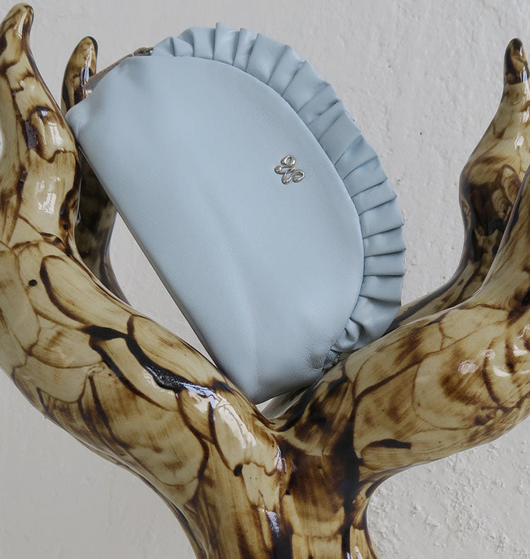 FLORA WALLET/TOILET BAG BLUE | WOS