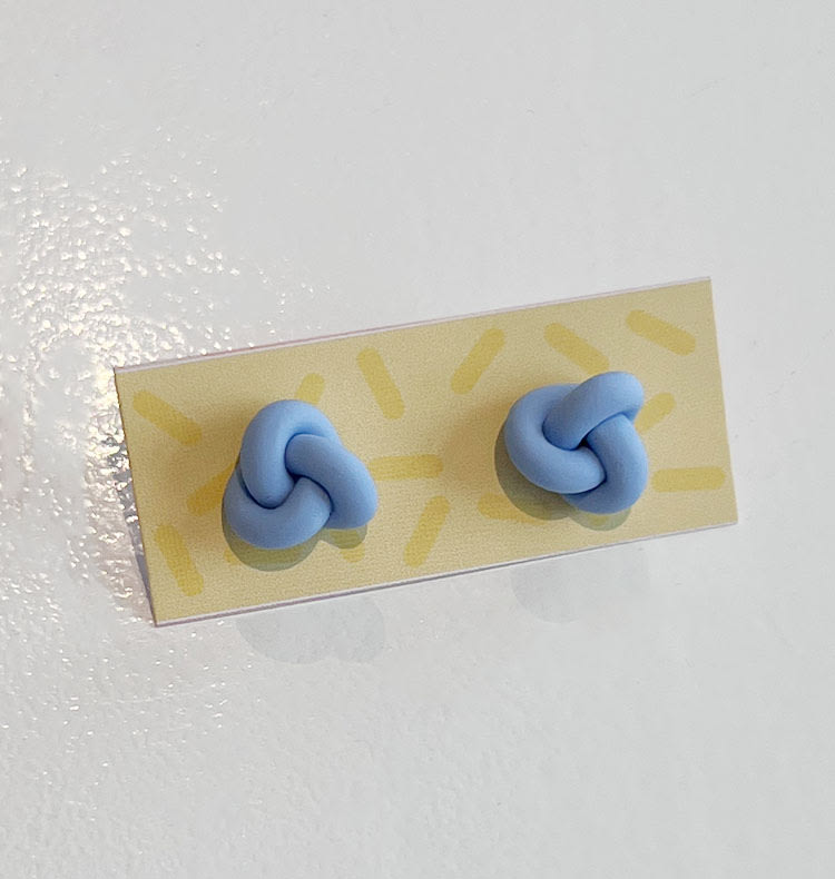Knutar small earrings light blue OCH FORM | WOS