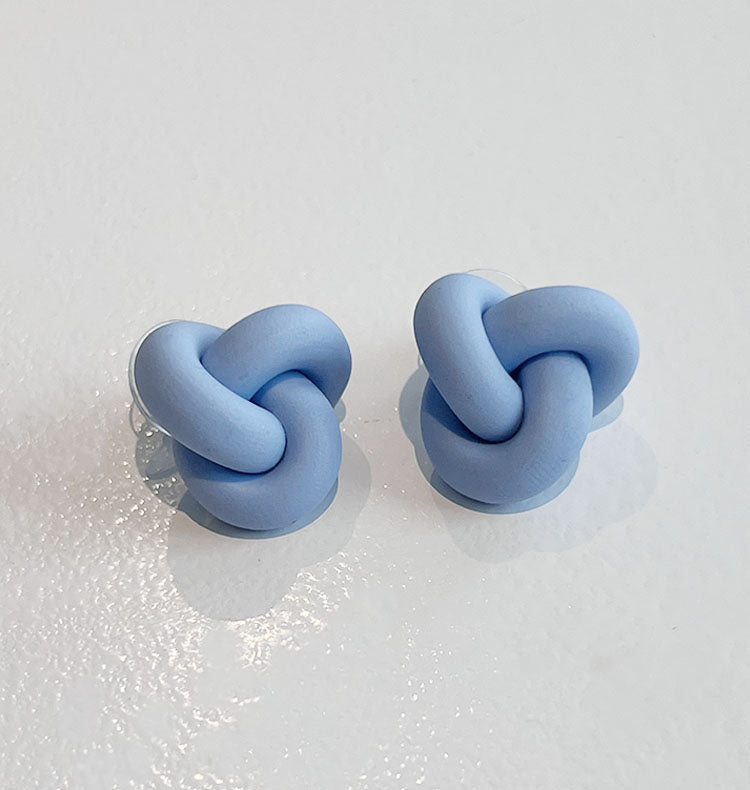 Knutar big earrings light blue OCH FORM | WOS