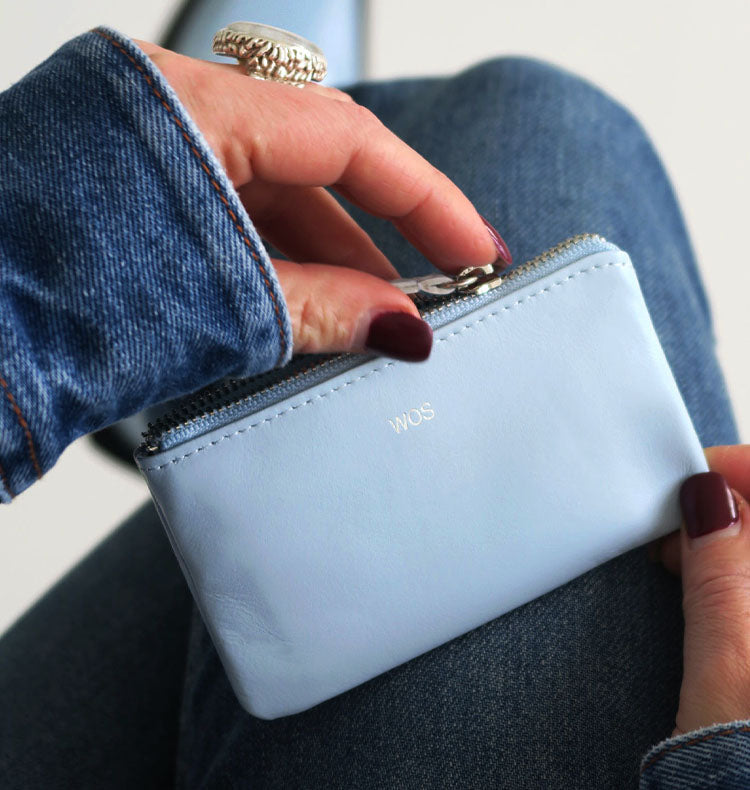 mini keeper wallet blue | WOS